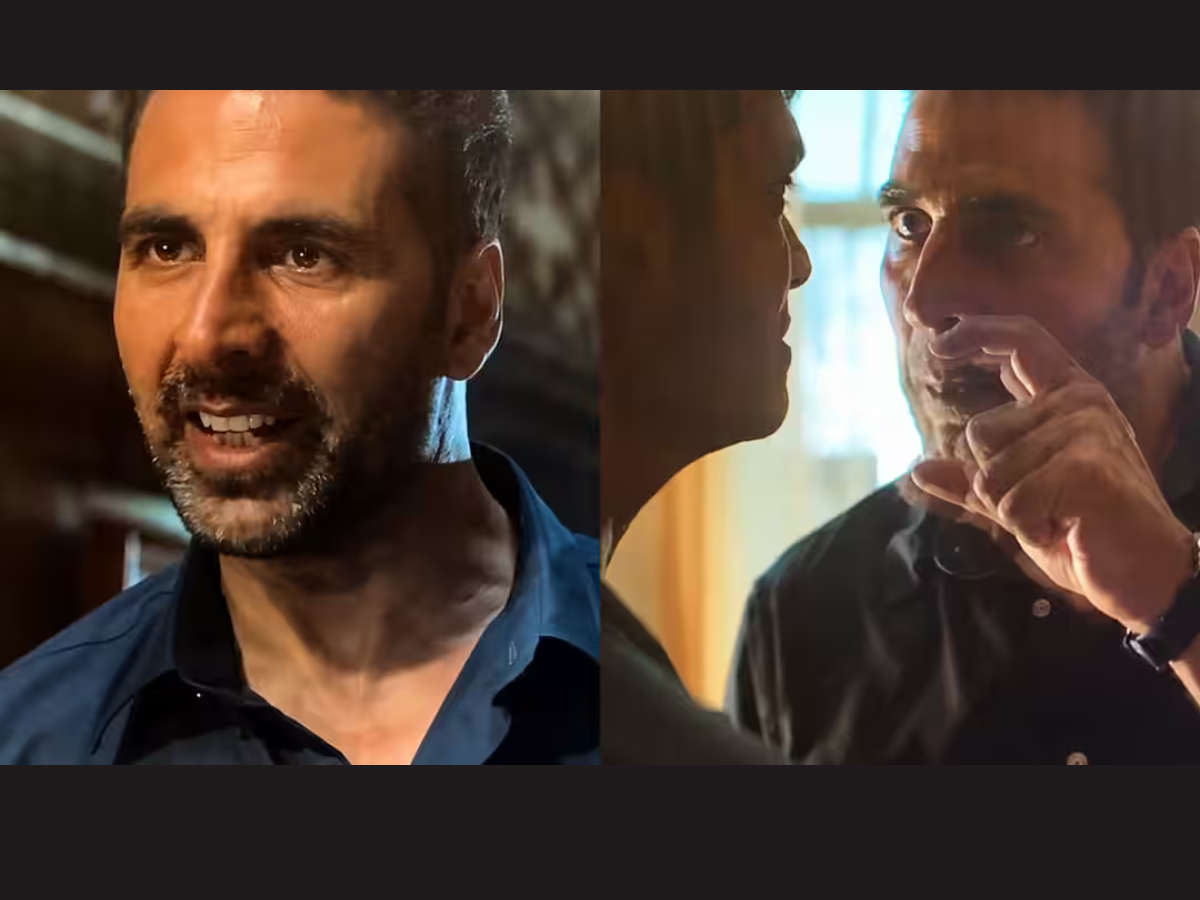 Did Akshay Kumar use a teleprompter in films? Viral clips from Sarfira ...