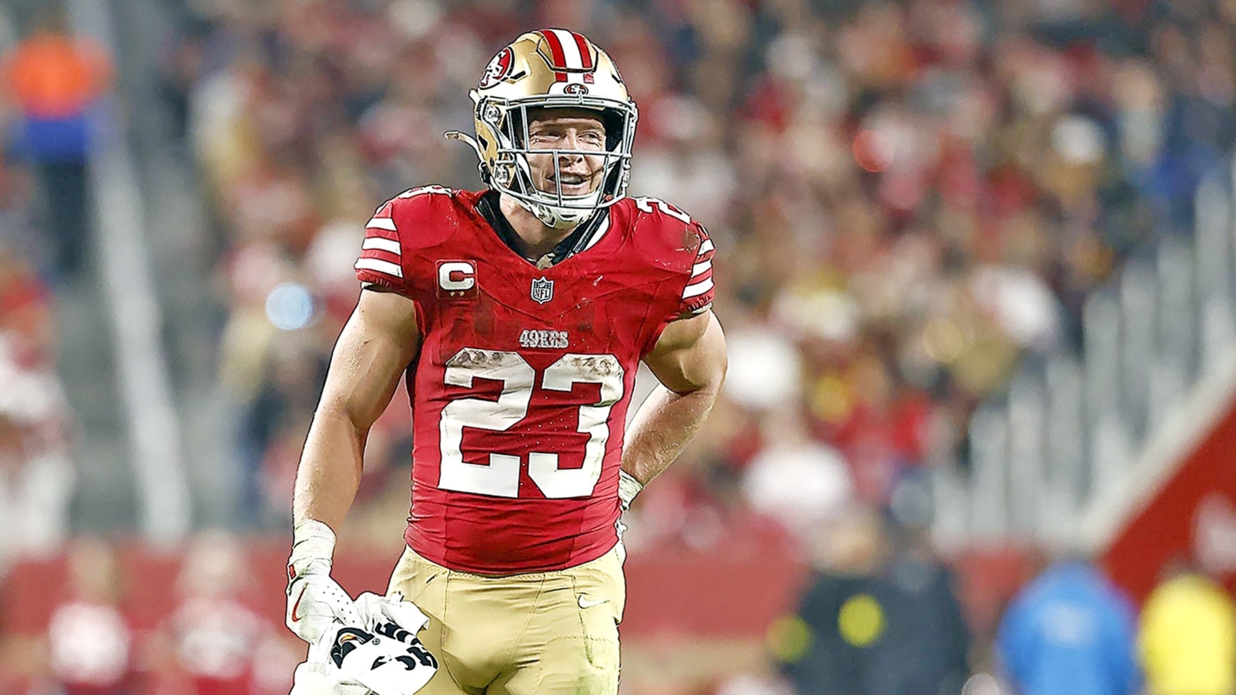Christian McCaffrey reacts to 49ers wanting to reduce his workload