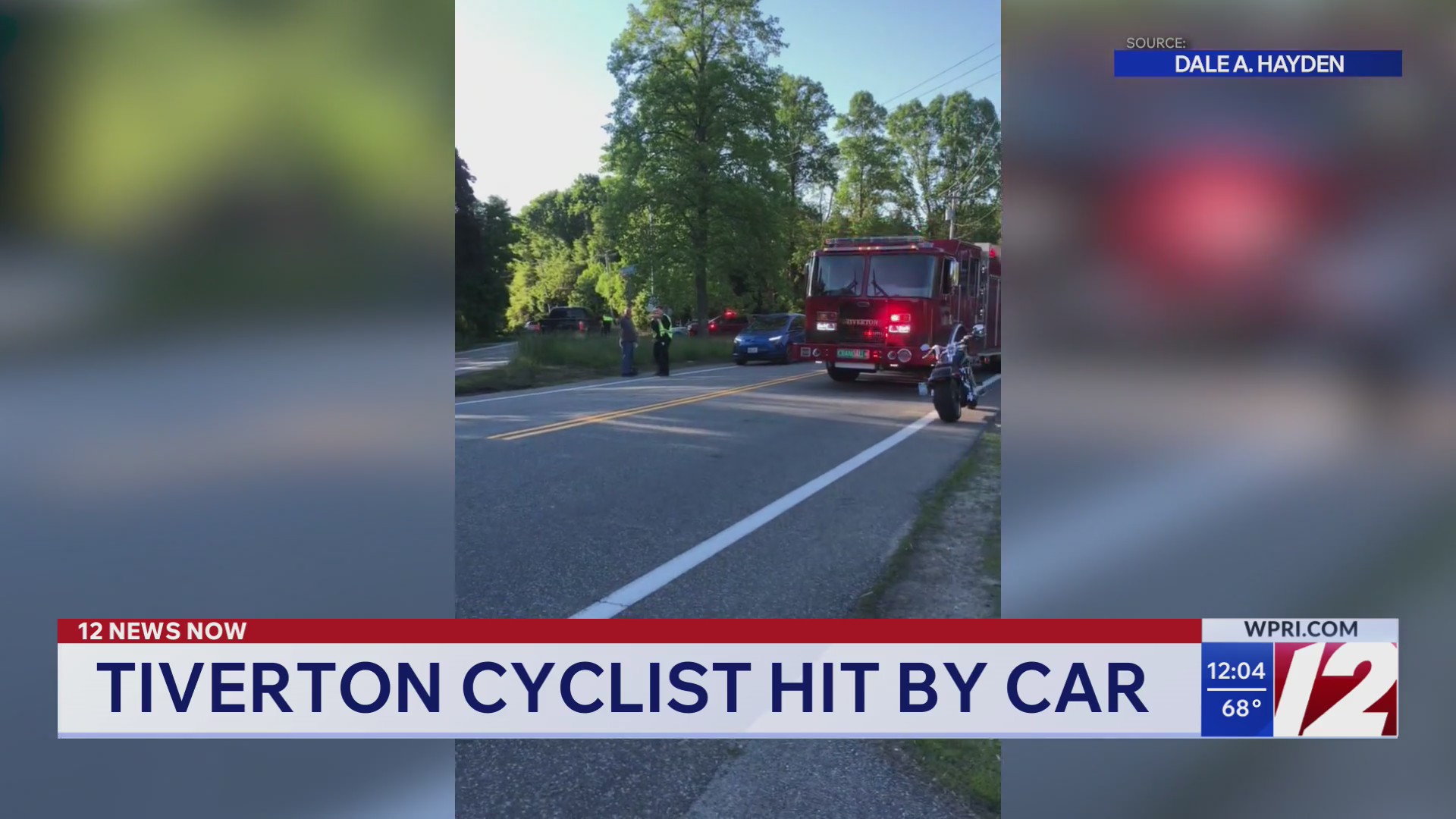 Tiverton cyclist hit by car