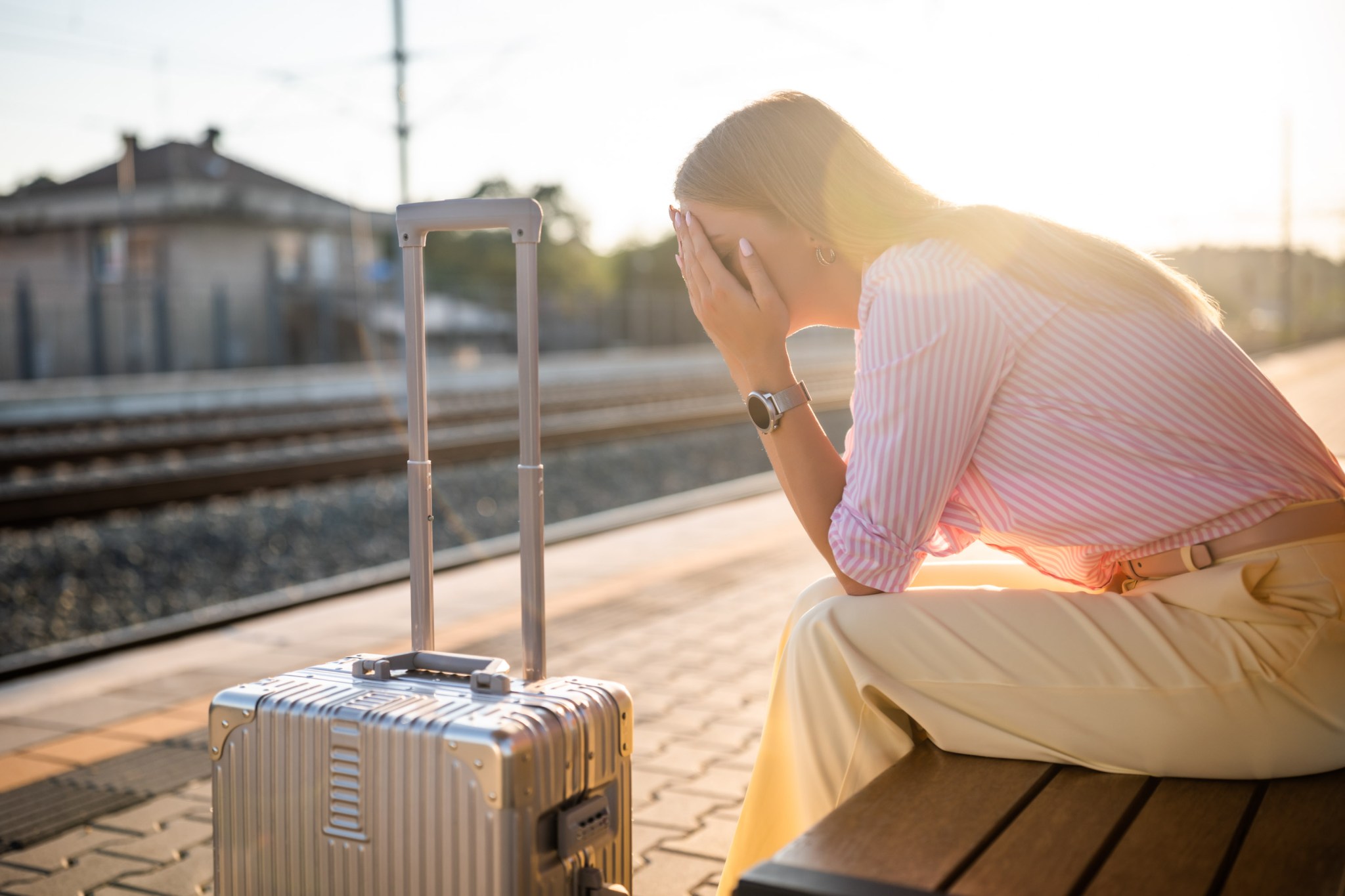 Woman gets on train with suitcase—horror at what she finds at destination