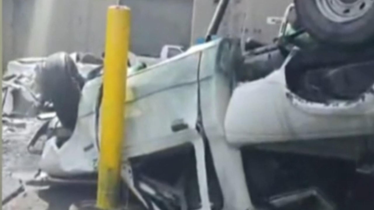 Chemical tank implosion aftermath video shows crushed trucks and deadly ...