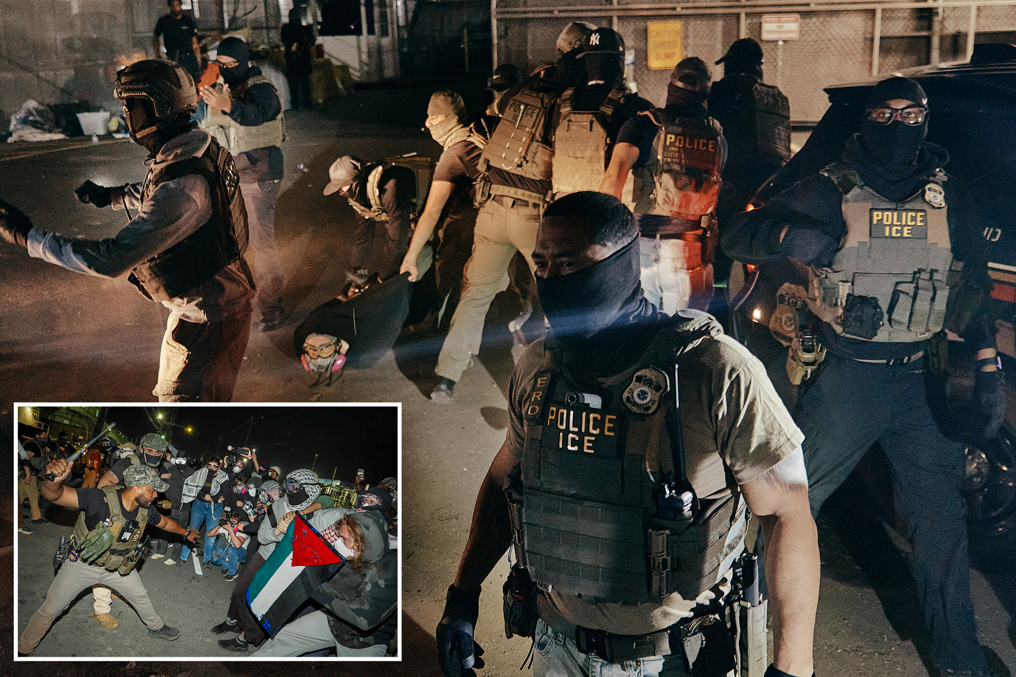 Anti-ICE goons chant 'grab your guns and kill yourself' at feds during ...