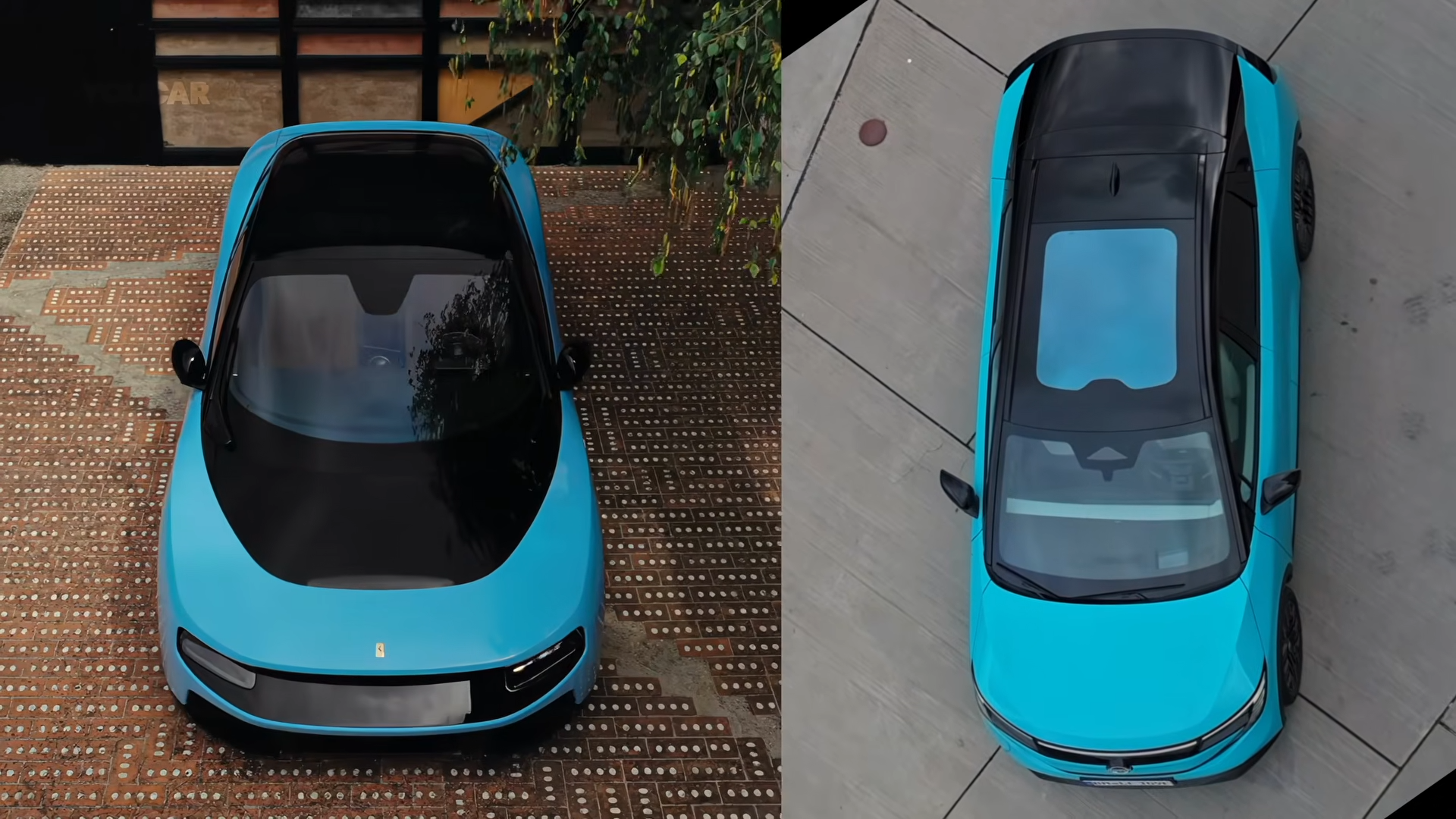 Ferrari Luce and Nissan Leaf turn an unlikely matchup into a strange ...