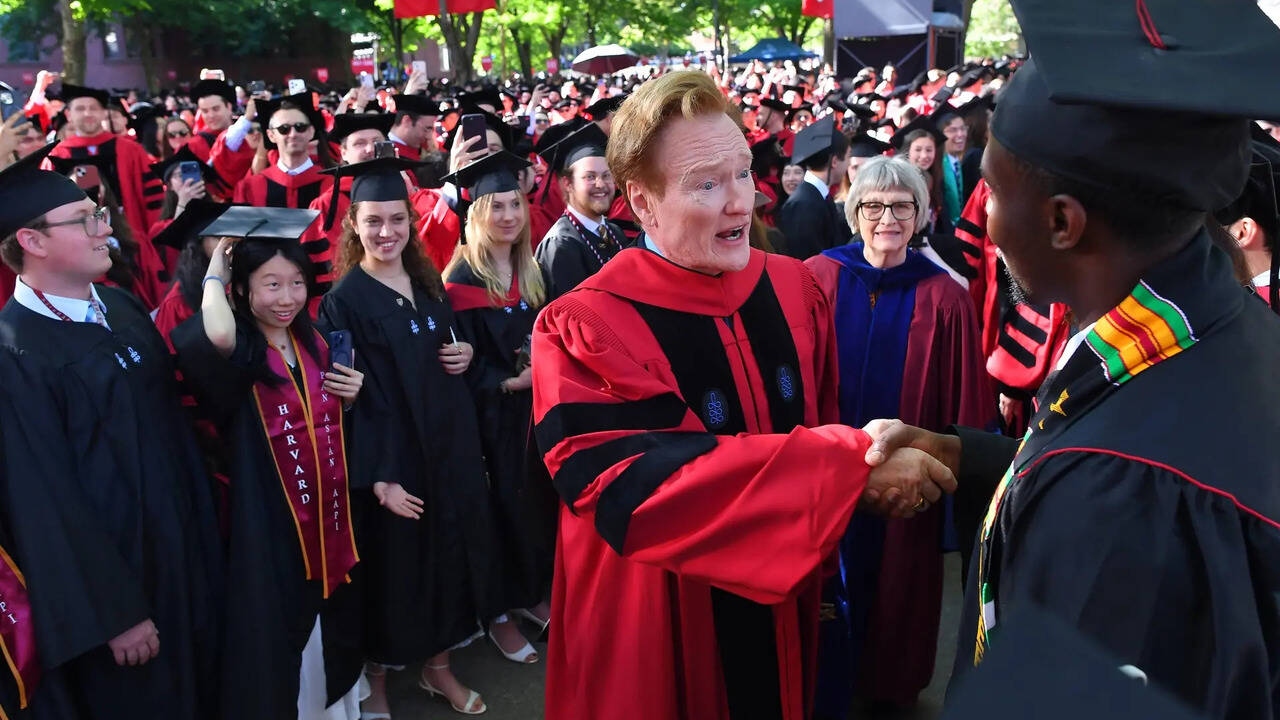 Conan O’Brien addresses Harvard graduates amid political tensions