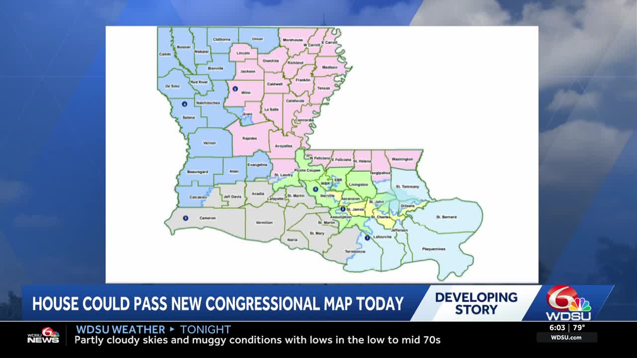 Louisiana lawmakers could send proposed congressional map to governor's ...