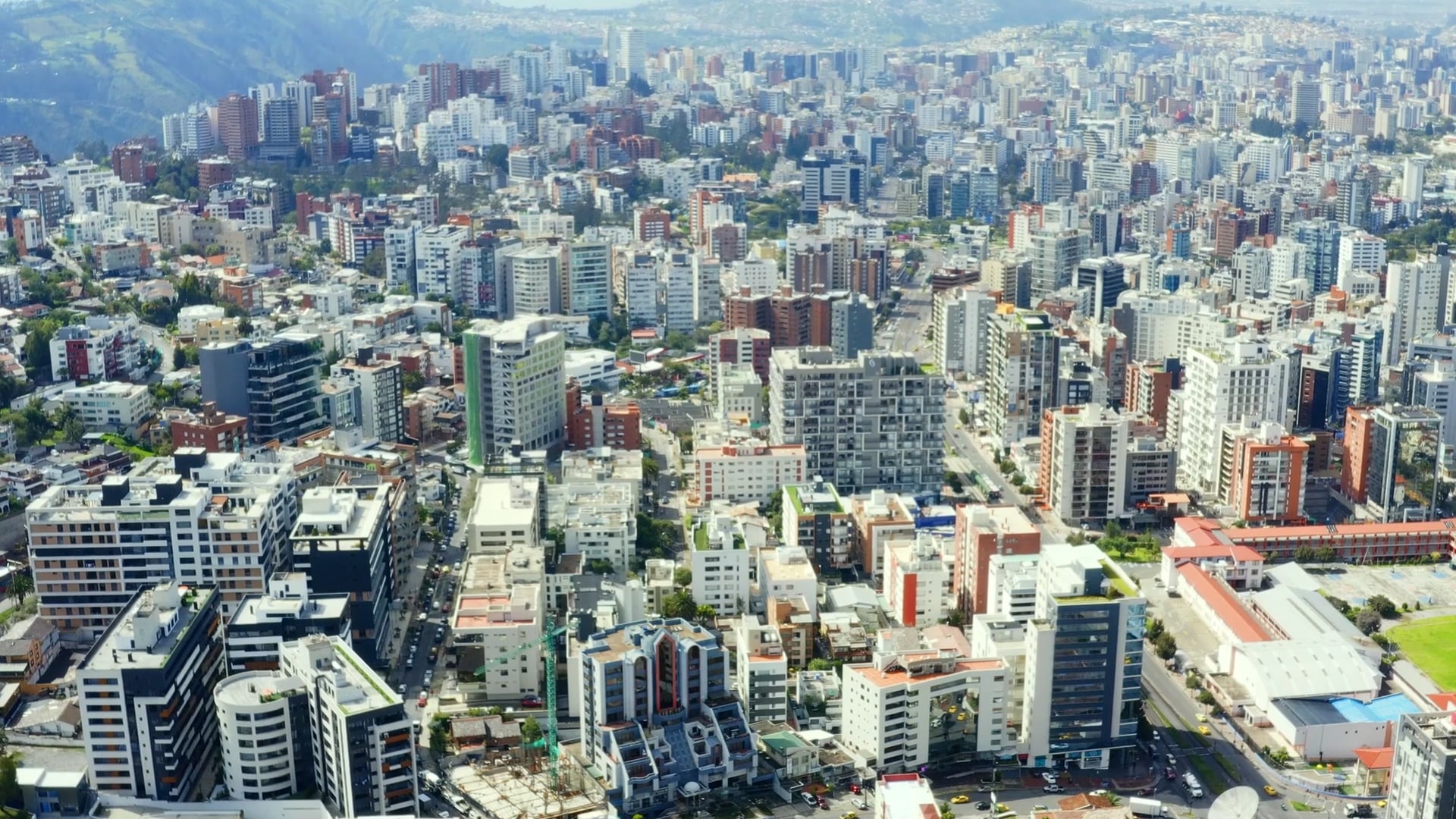 Drone journey over Quito, Ecuador’s beautiful historic skyline