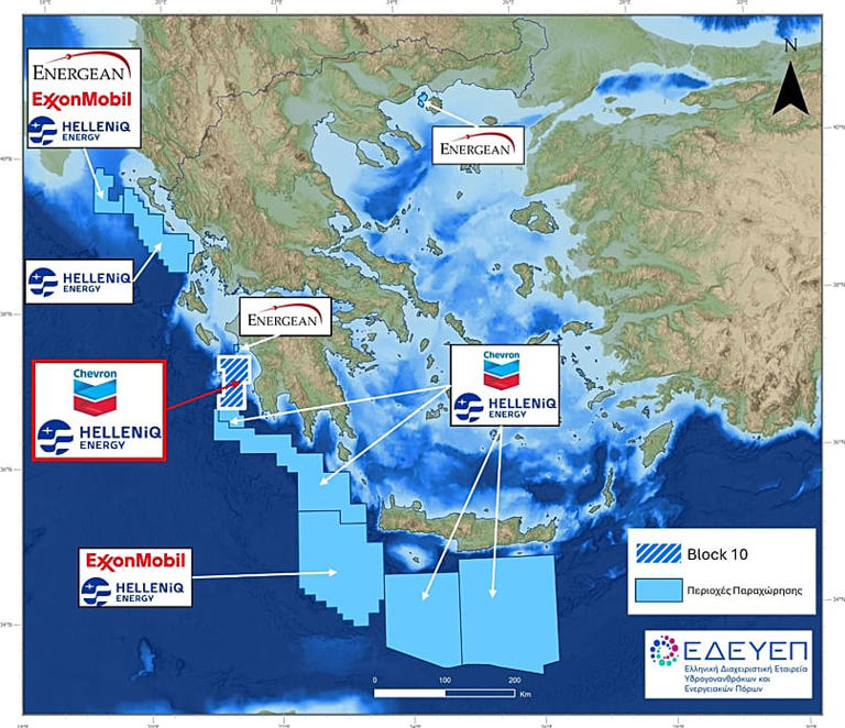 Block 10, Chevron pronta a guidare l’esplorazione offshore della Grecia
