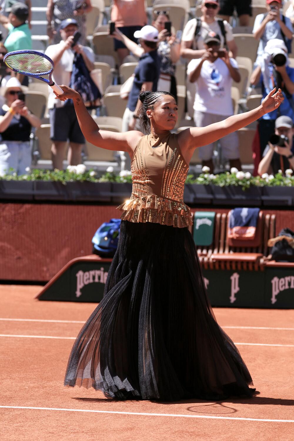 Naomi Osaka has fun with fashion at the French Open. She'll have to win ...