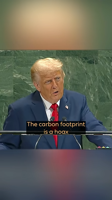 Trump called carbon footprints a hoax – then accidentally exposed big oil
