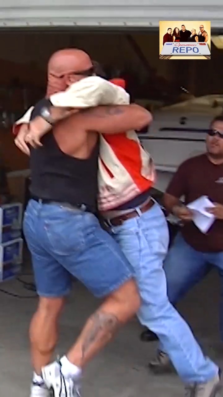 A motorcycle surprise during a repo operation