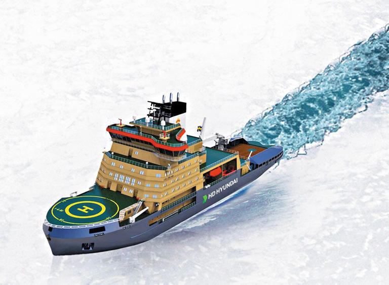 HD Hyundai Heavy Industries secures first overseas icebreaker contract