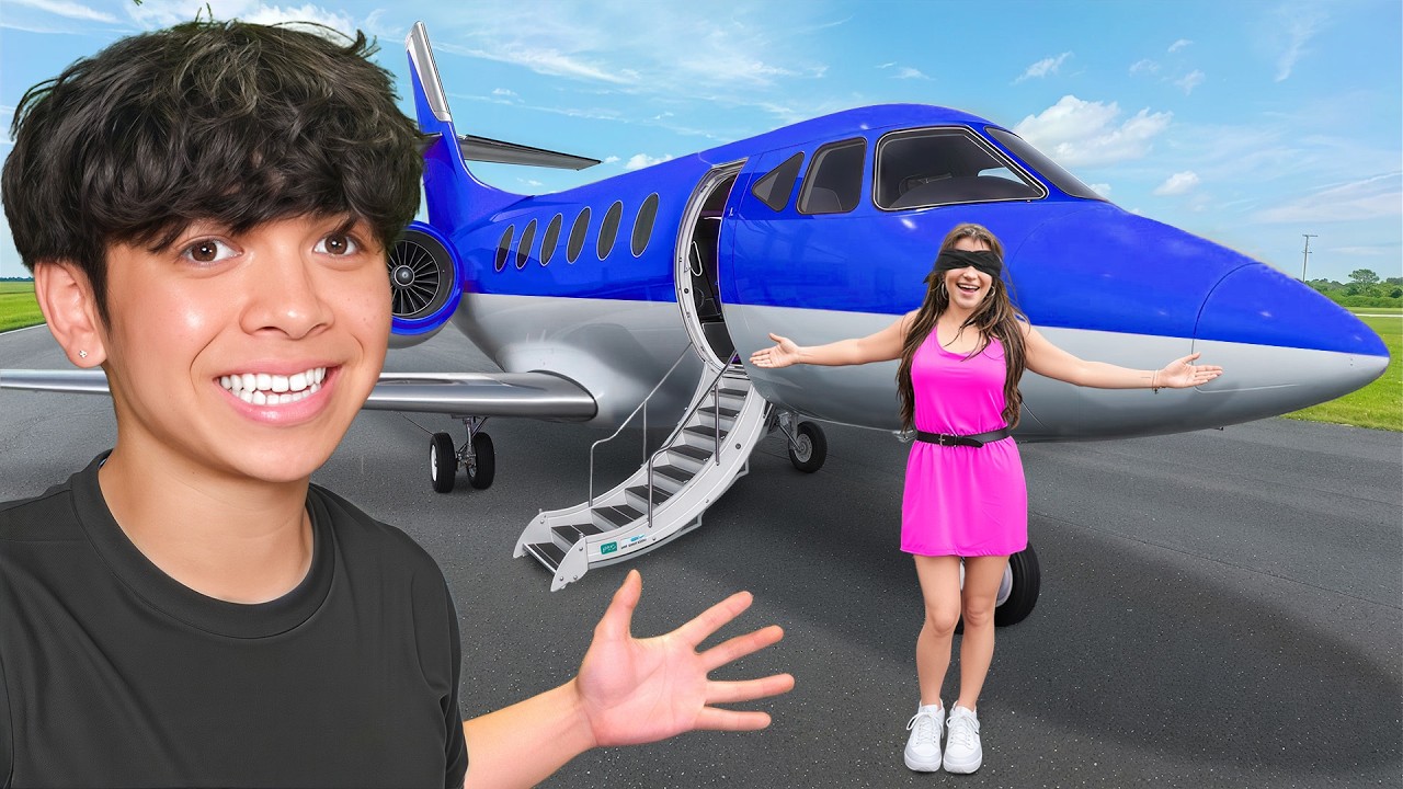 Surprising my crush with a private jet.