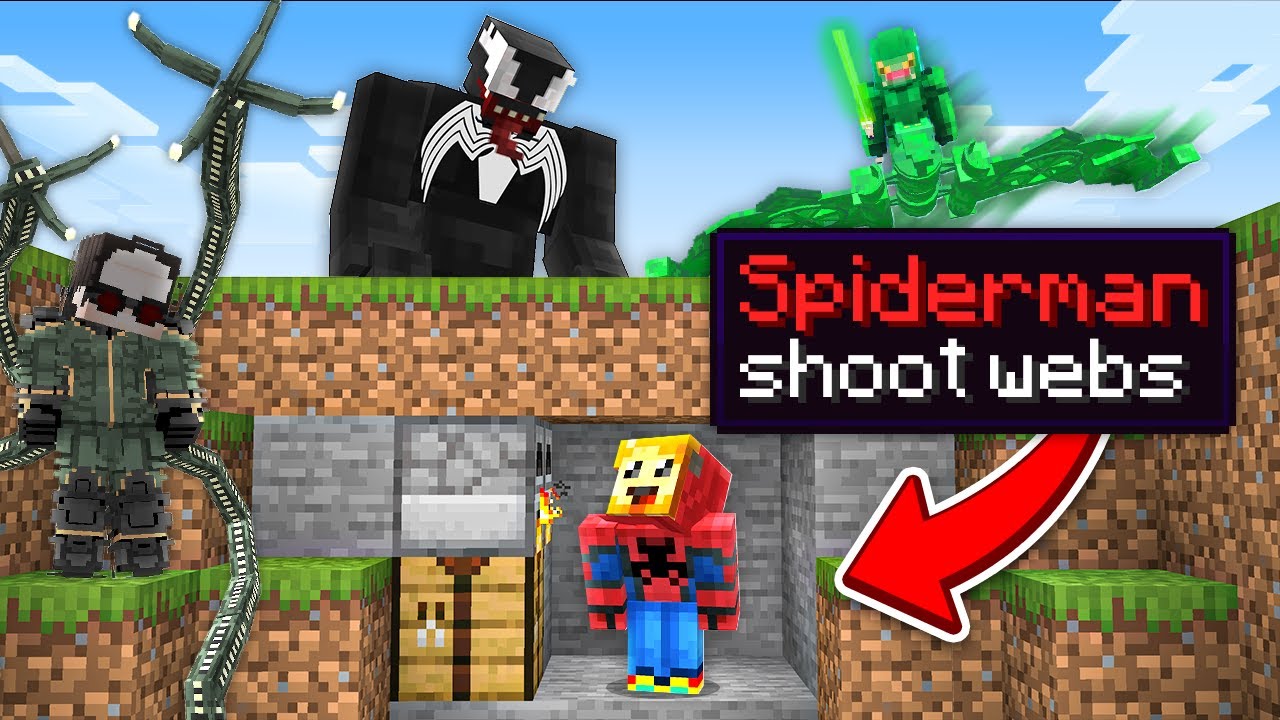 Minecraft manhunt but I am Spiderman