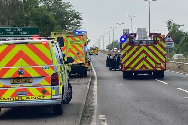 Crash on major south Essex road leaves drivers queuing for hours as ...