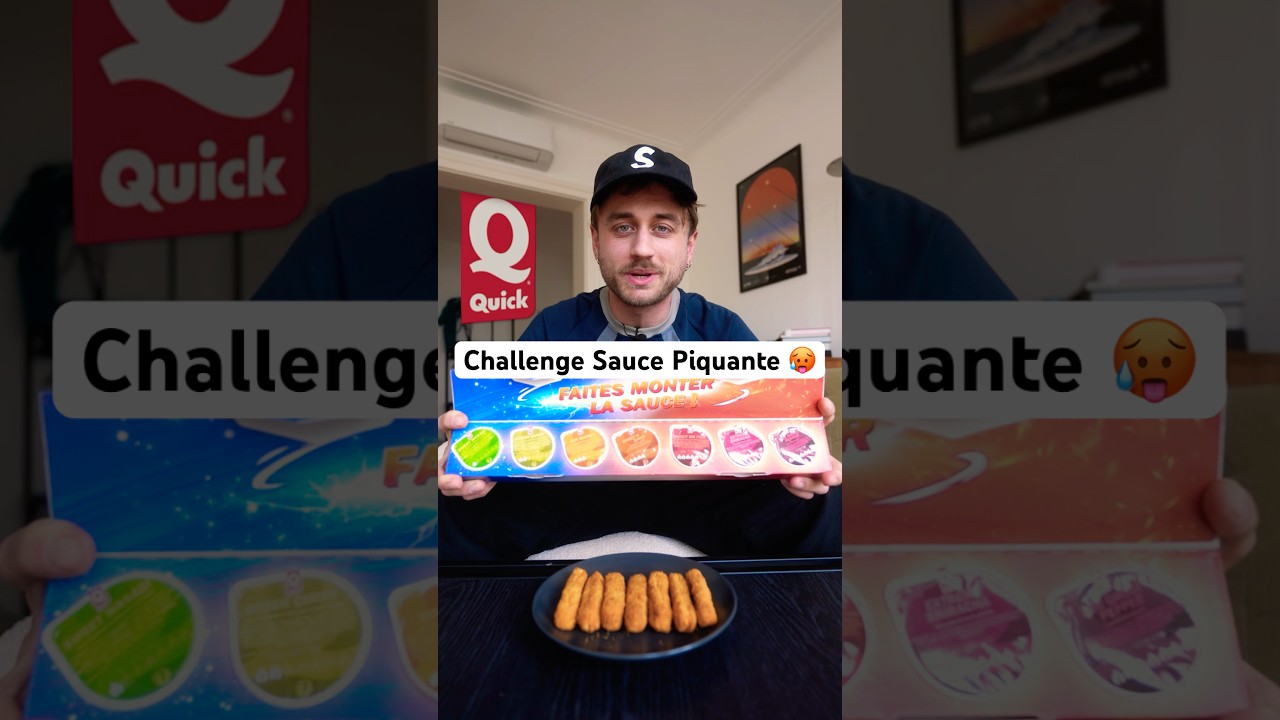 Challenge sauce piquante chez Quick 😱
