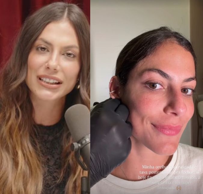 Mari Gonzalez realiza procedimento na orelha: Tava rasgada