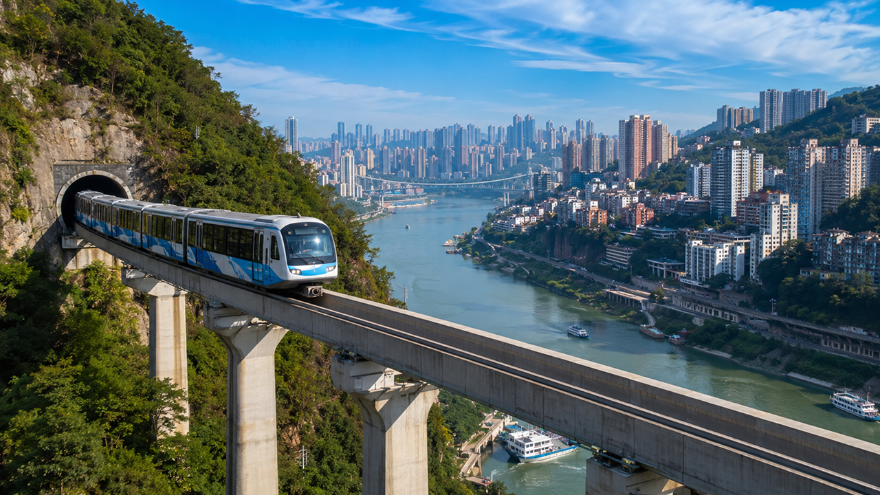How China built a 570 km metro network through cliffs, rivers, and ...