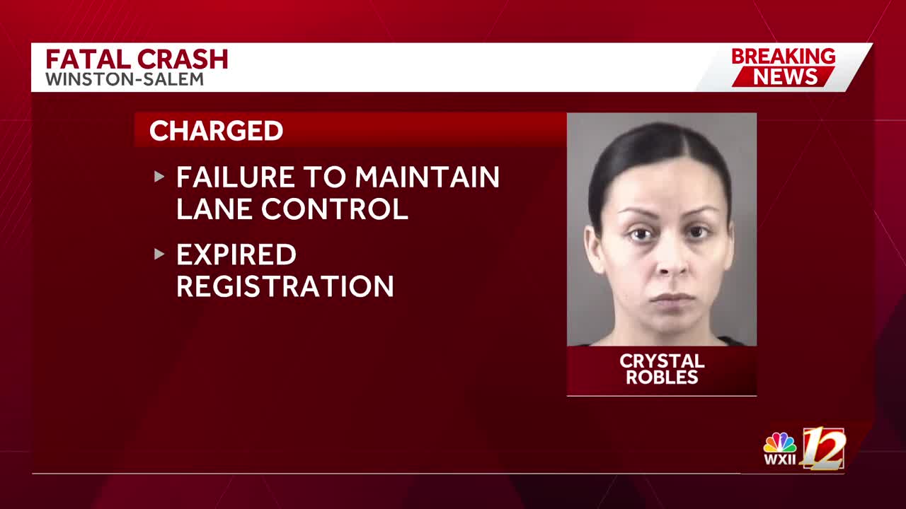 Woman charged after crash kills two people in Winston-Salem
