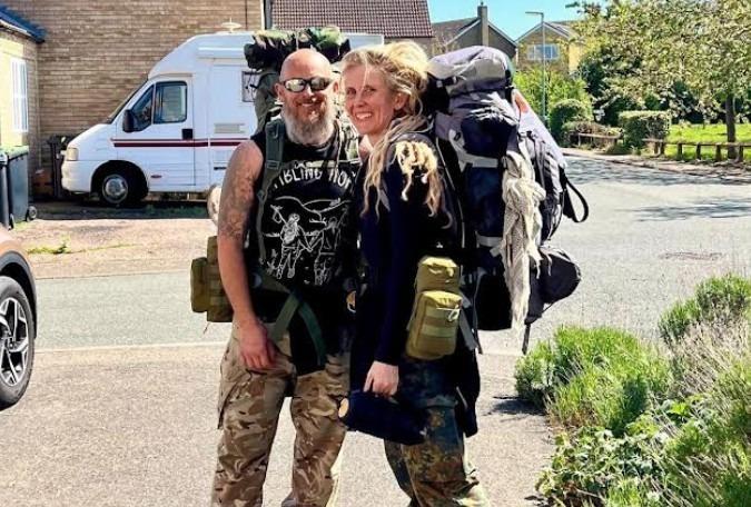 Couple 'bimbling home' through Mansfield and Warsop as part of epic ...
