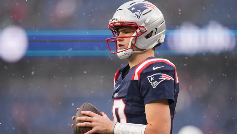 Patriots practice ends early. Drake Maye takes big hit from this player