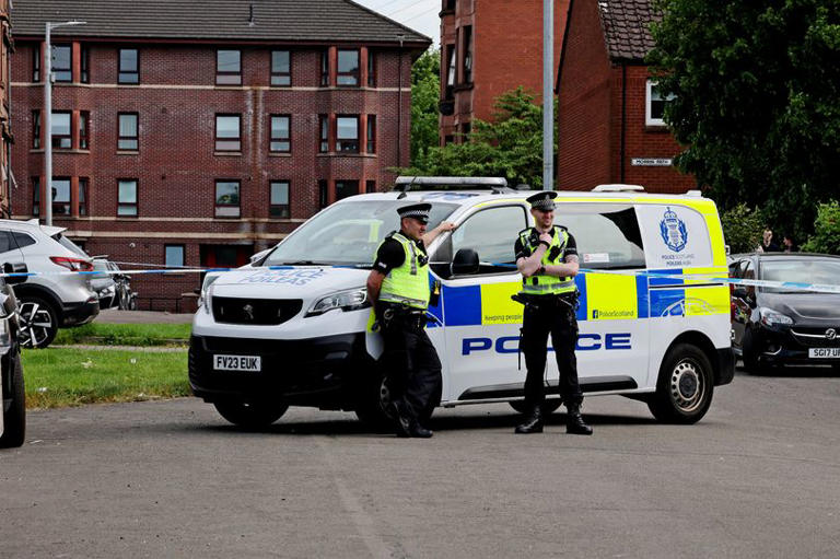 Pensioner rushed to hospital after 'shooting' on Glasgow street as area ...