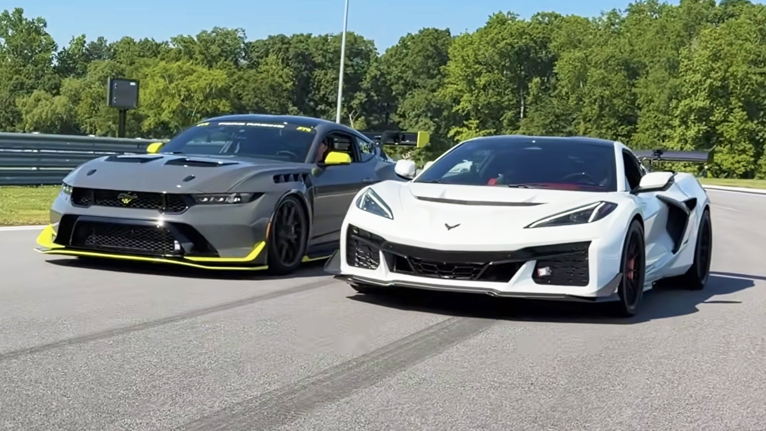 The Mustang GTD has the pro driver, the ZR1 has 1,180 RWHP. One won