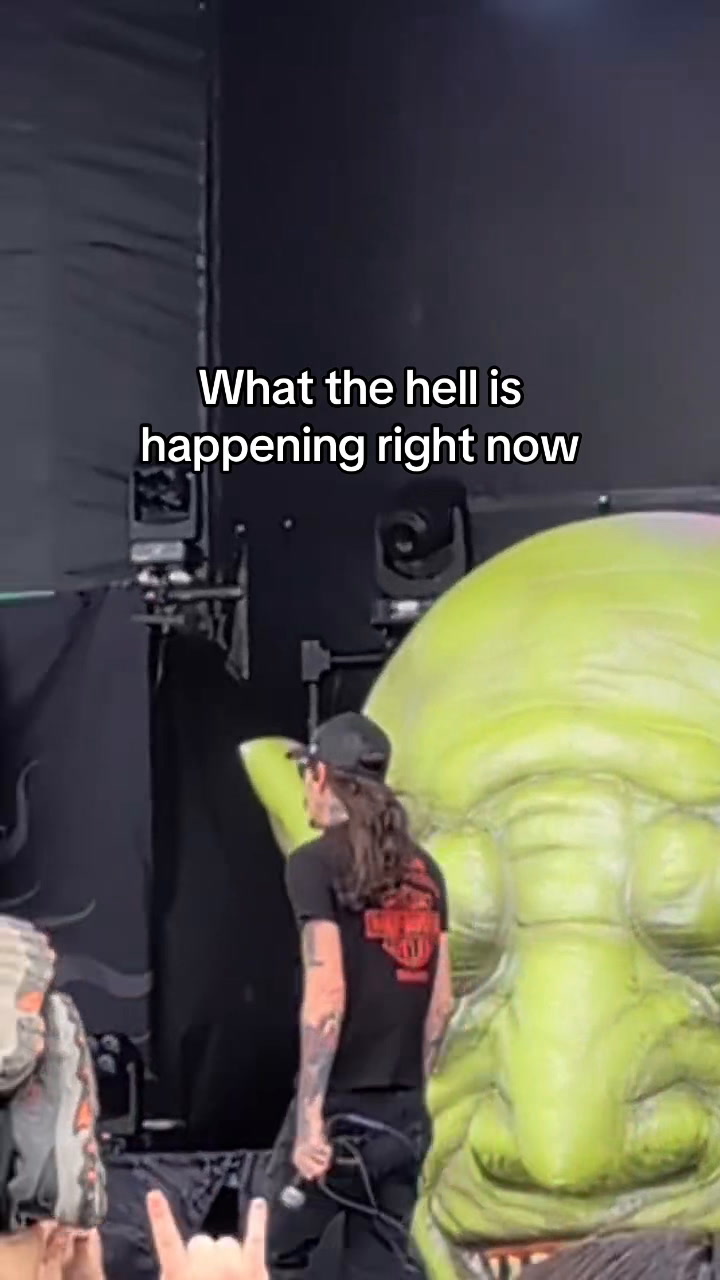 Just Nekrogoblikon doing goblin things at Sonic Temple