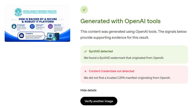 Did CBSE use an AI generated image? OSM security post faces backlash ...