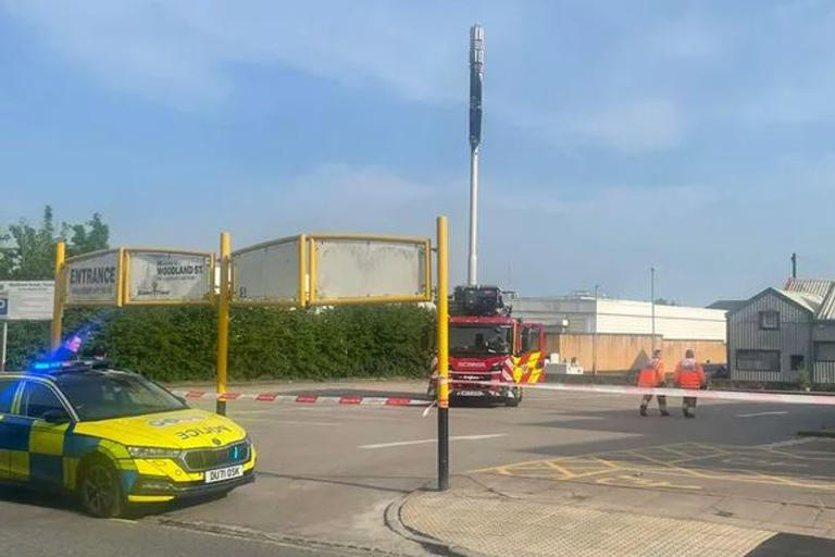 Stoke-on-Trent car park taped off