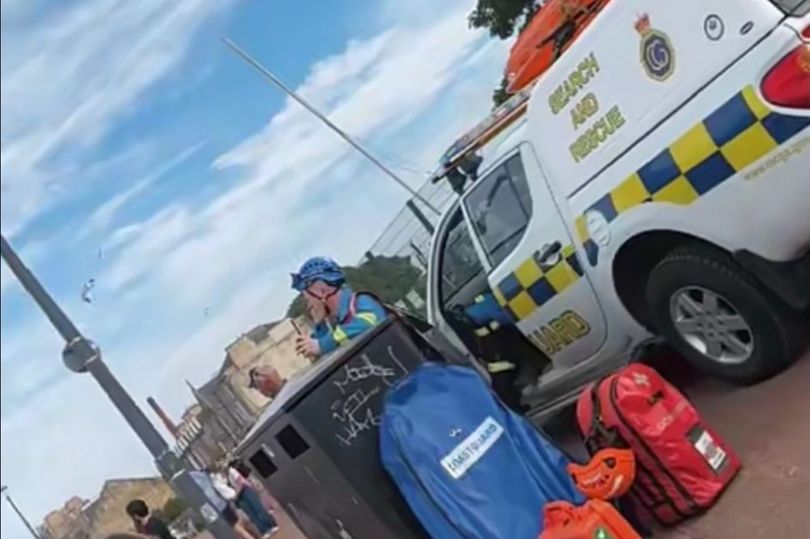 Emergency services race to Edinburgh beach as Coast Guard chopper ...
