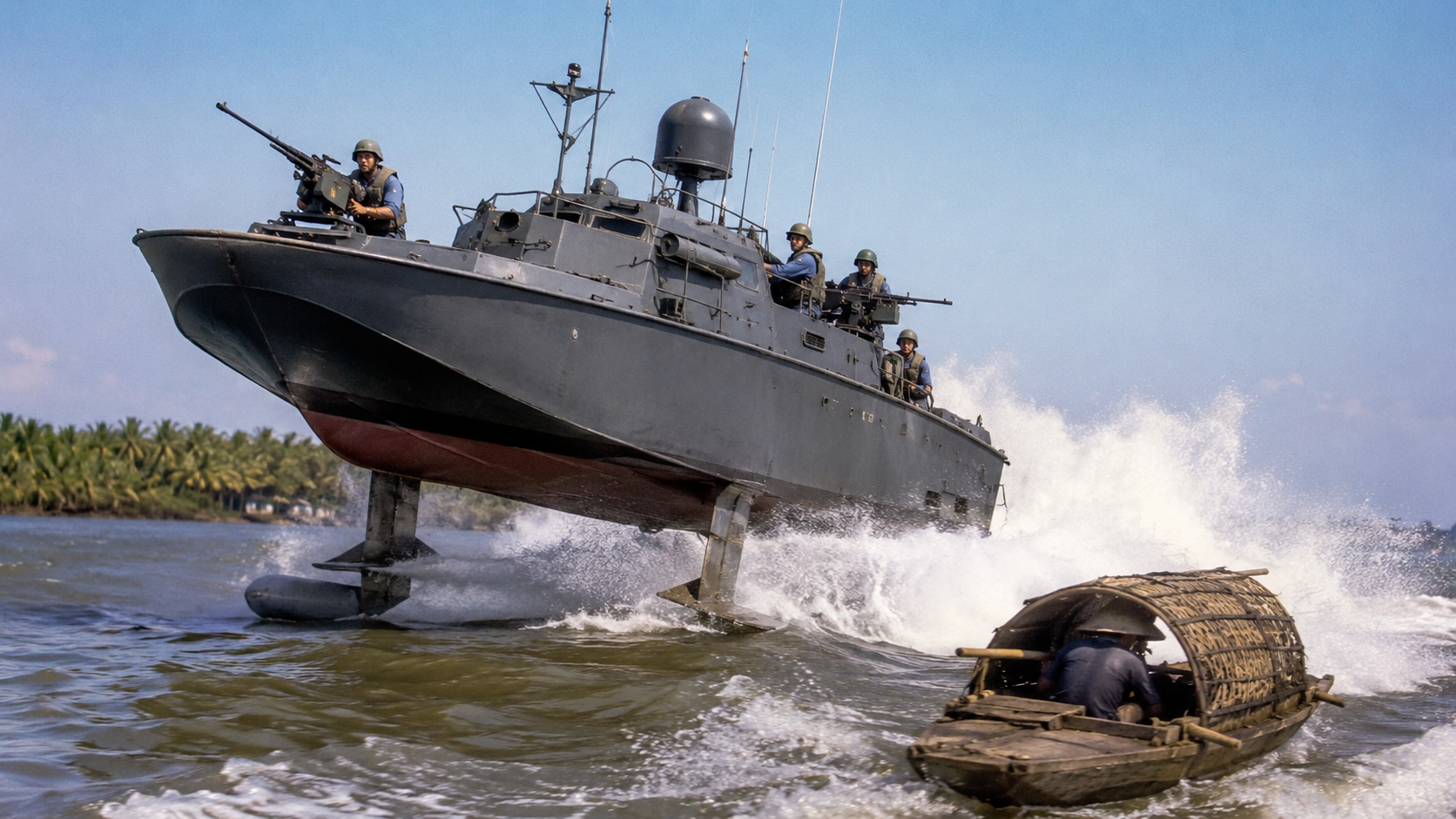 The US Navy hydrofoil patrol boats that flew above the water in Vietnam