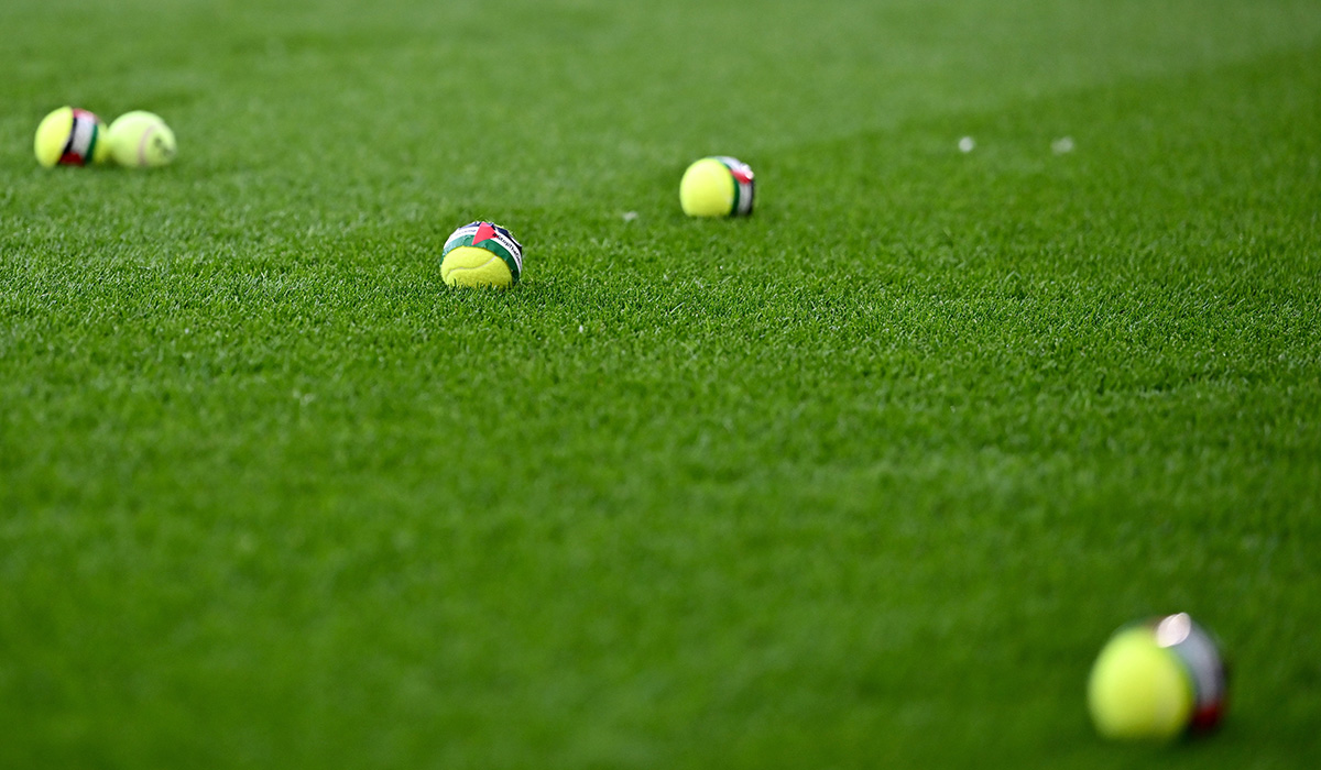 Ireland match forced to stop as tennis balls thrown onto the pitch in ...