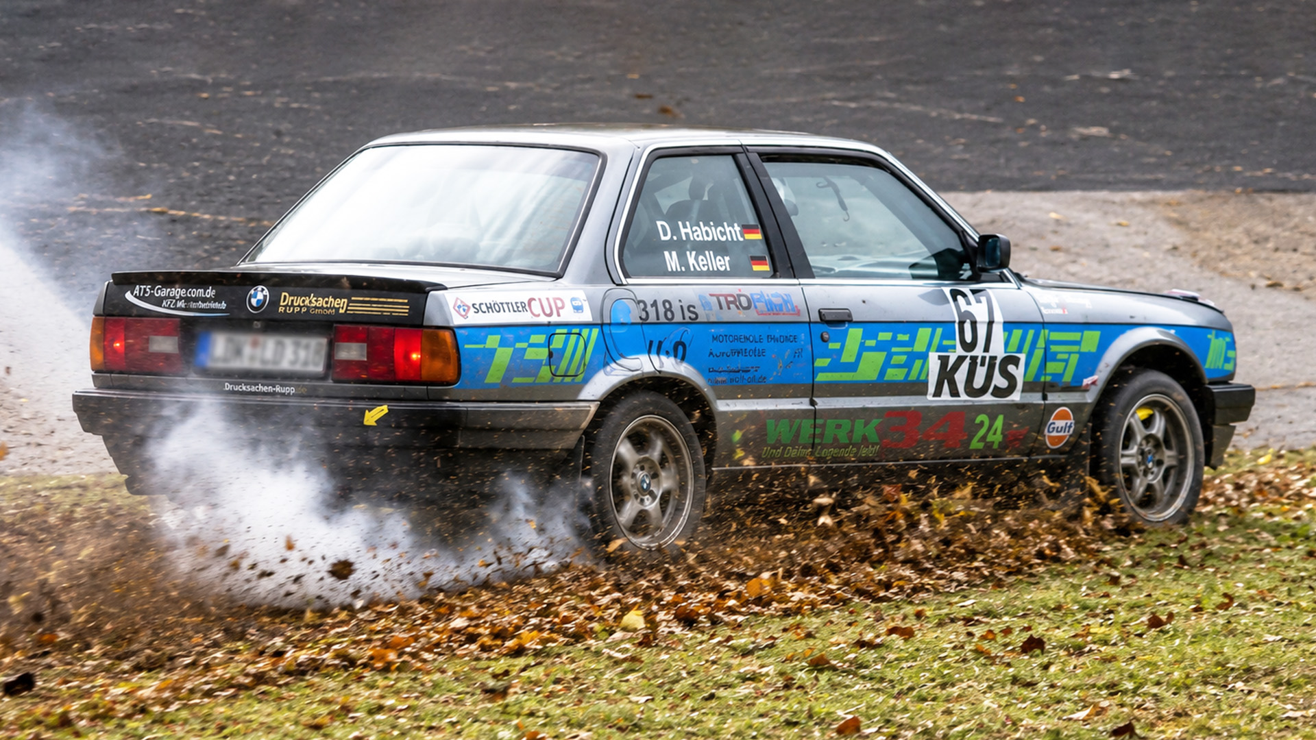 Pure rear wheel drive chaos at Nürburgring rally action