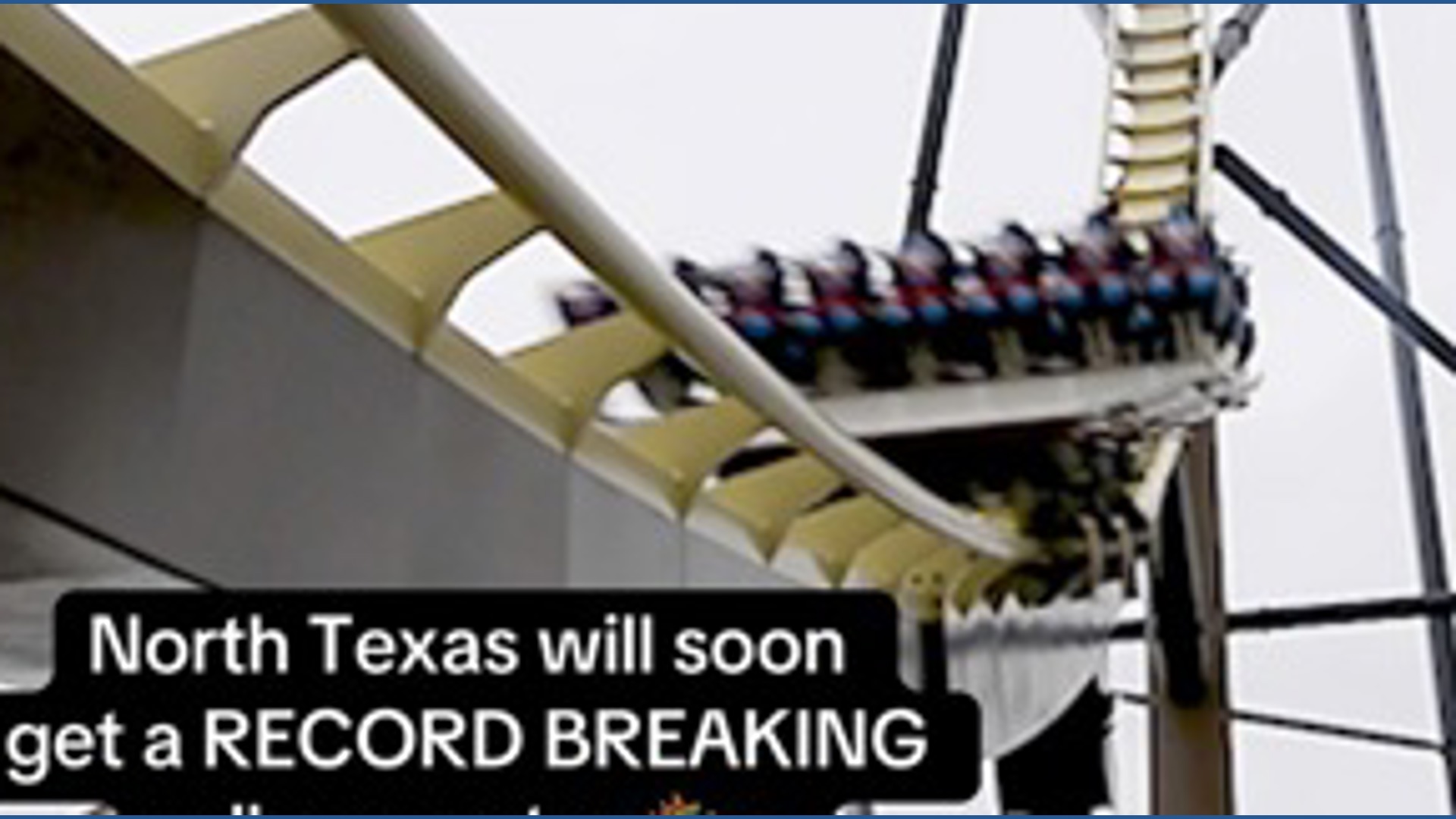 Six Flags in Arlington previews record-breaking coaster