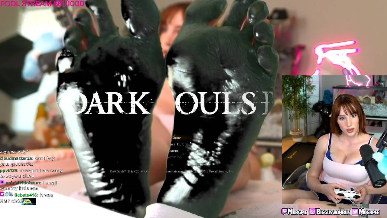 This Twitch streamer got banned for streaming Dark Souls on her feet