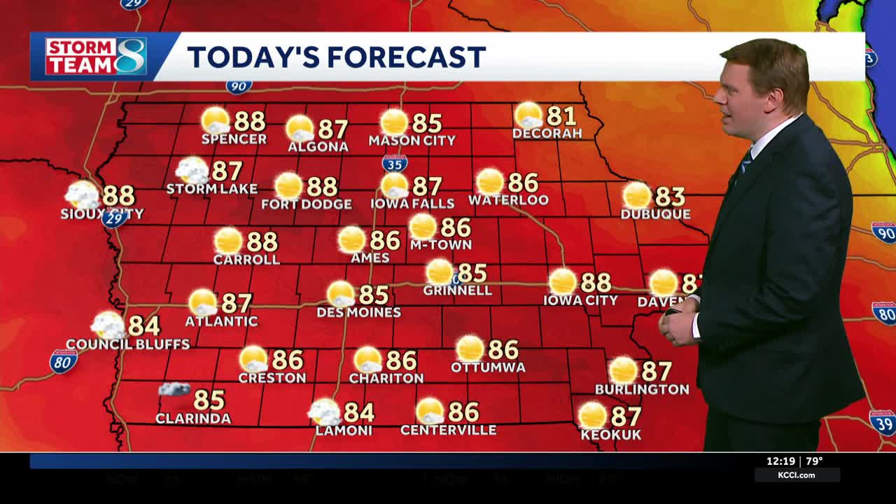 Iowa weather: Staying warm into the weekend