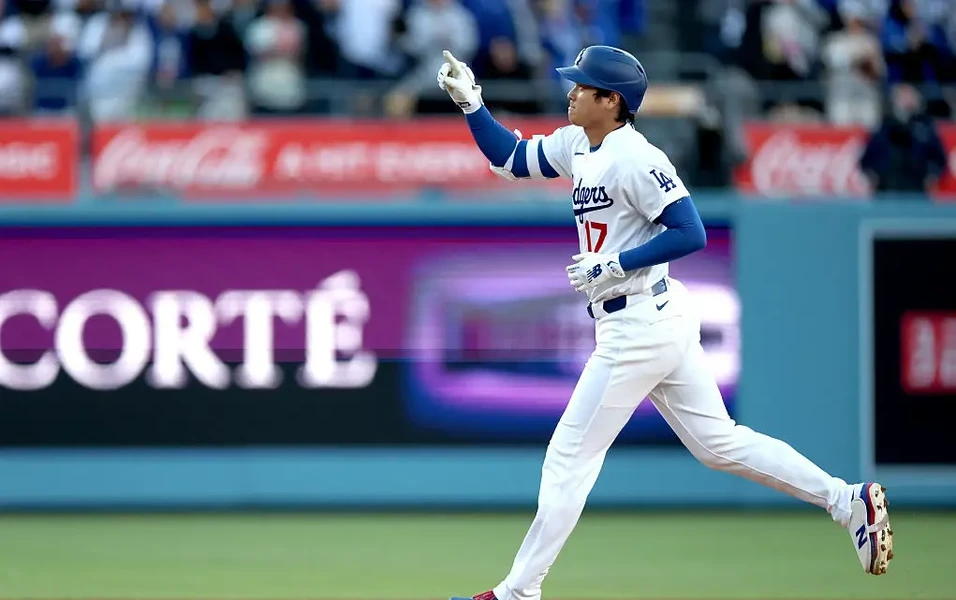 Ohtani's rare leadoff homer, six no-hit innings lift Dodgers