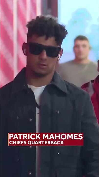 Patrick Mahomes arrives for Monday Night Football