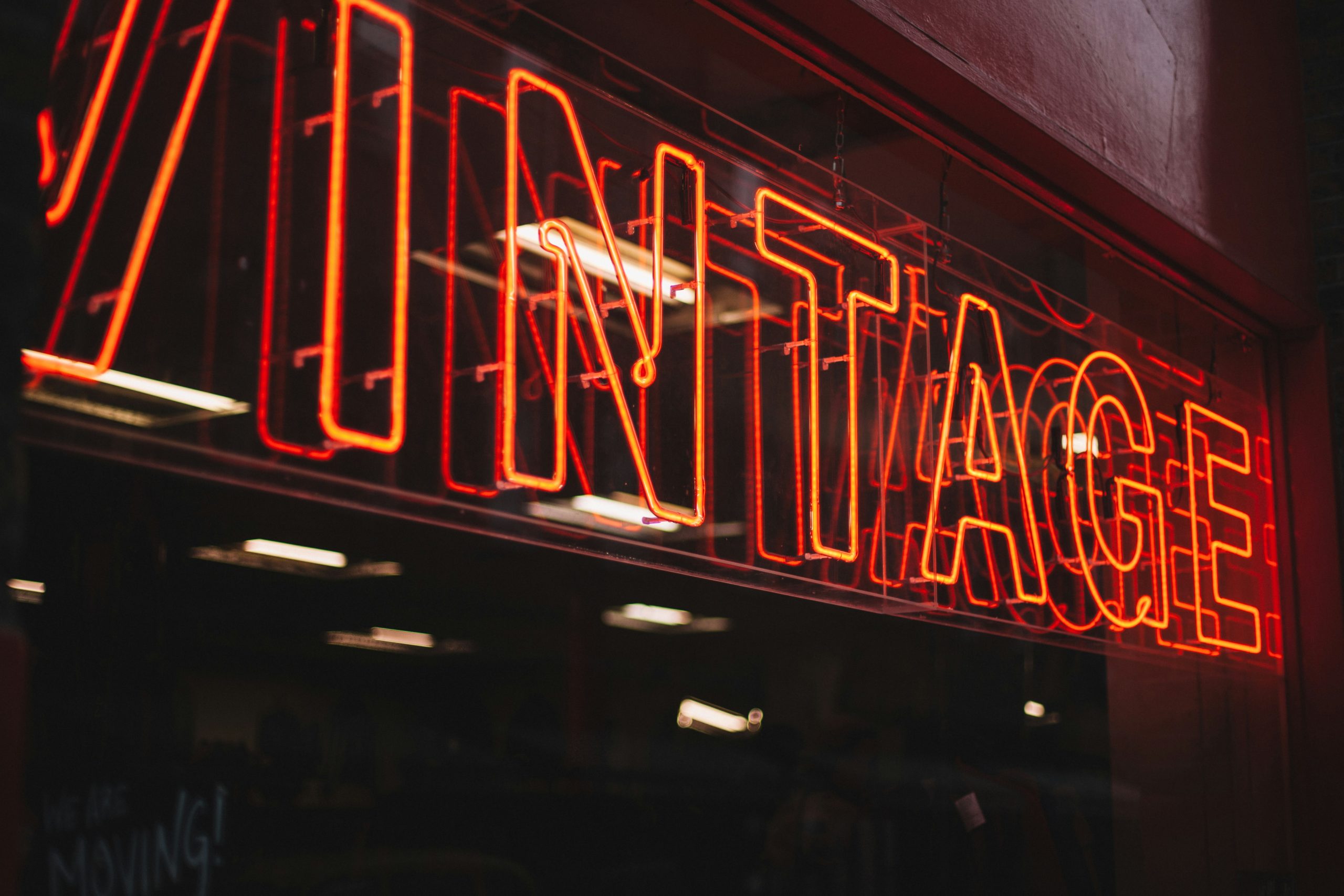 16 signs of a high value vintage 1980s neon sign find