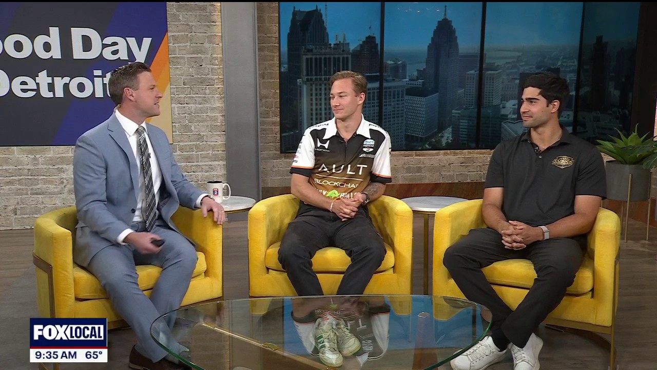 INDYCAR drivers Dennis Hauger and JM Correa