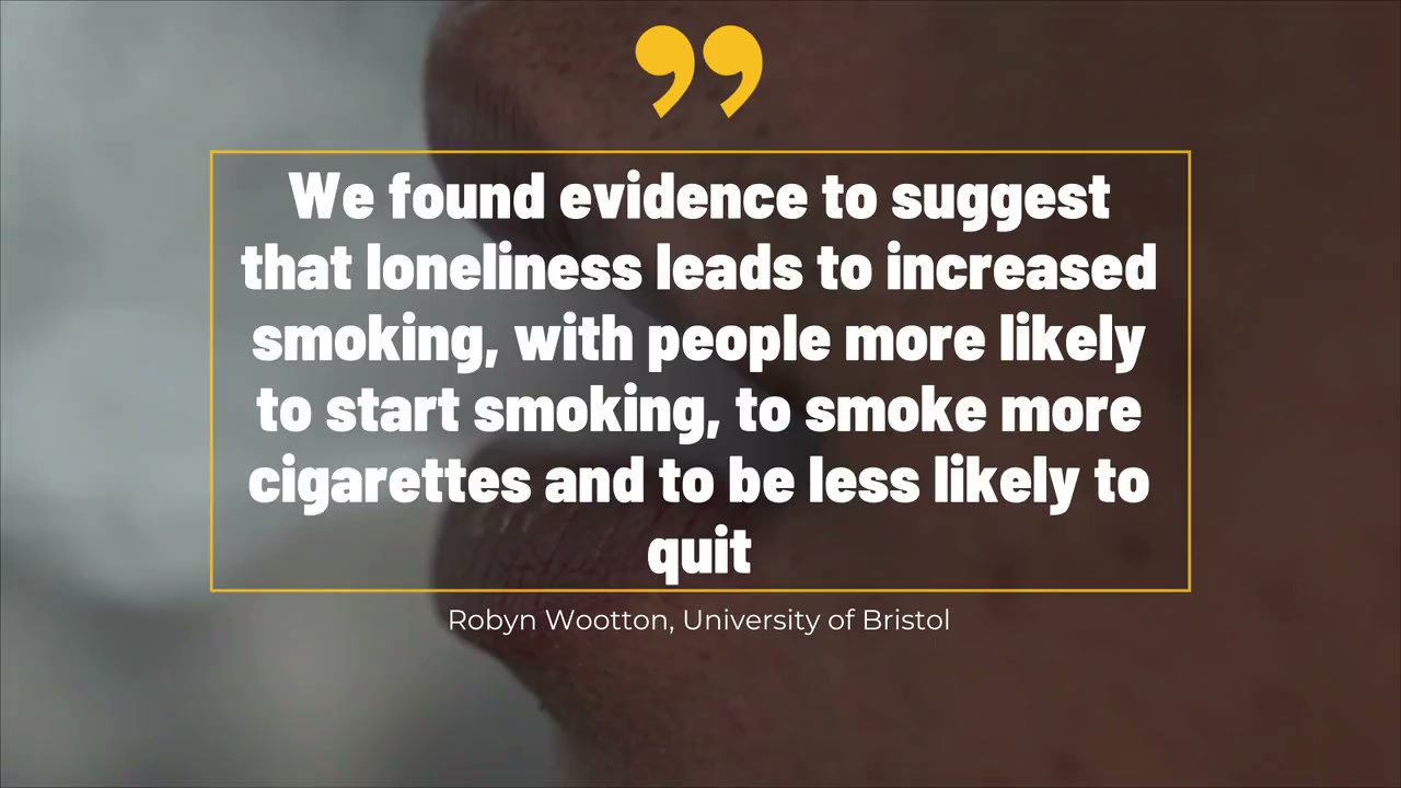 Lonely people find it harder to quit smoking