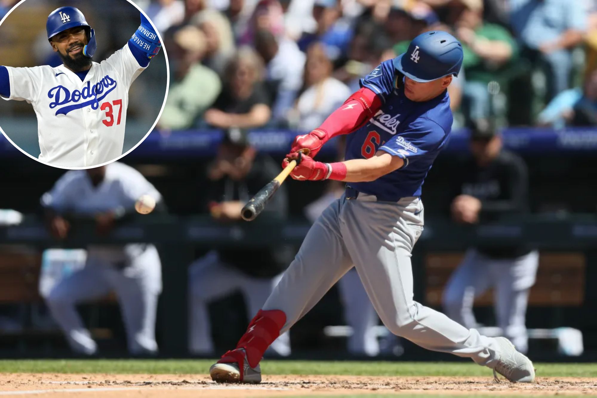Dodgers to recall Ryan Ward to majors after Teoscar Hernández injury