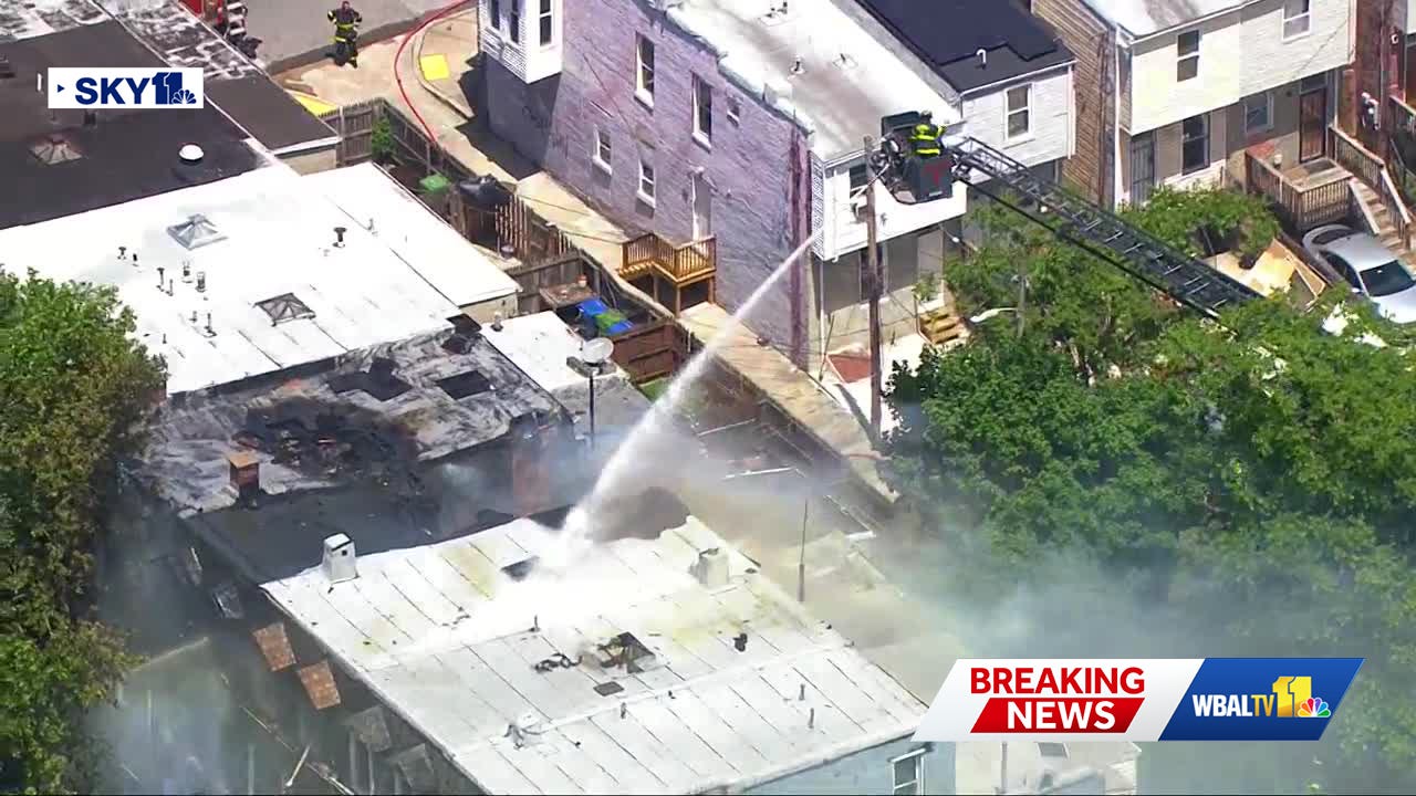 Sky 11: Crews called to 3-alarm fire on Guilford Avenue