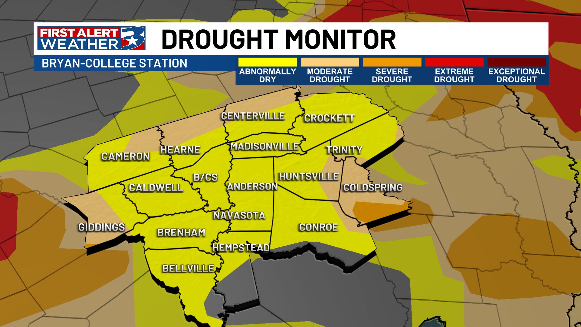 Drought update: May rainfall has made a dent across the Brazos Valley