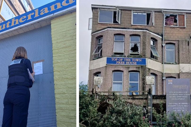 Newquay derelict hotel full of soiled clothes, faeces and drug needles ...