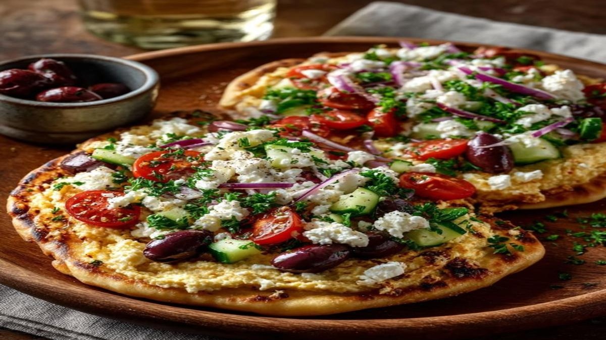 The Mediterranean hummus pizza everyone is making for a healthier pizza ...