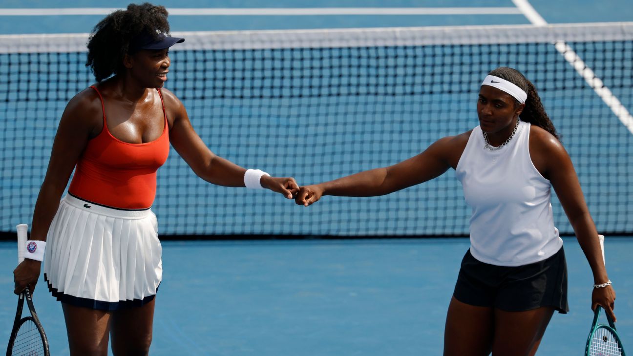 Venus Williams, Hailey Baptiste drop out of French Open doubles
