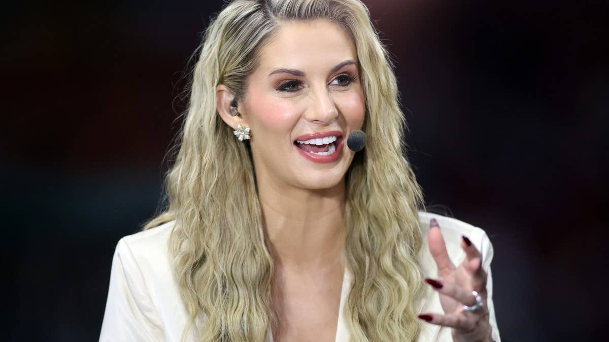 Laura Rutledge celebrates NFL Live's Emmy win