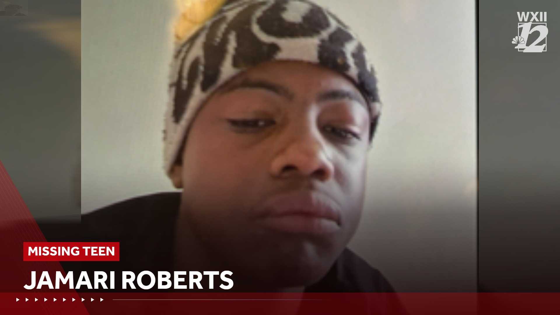 Police searching for missing 14-year-old Jamari Roberts