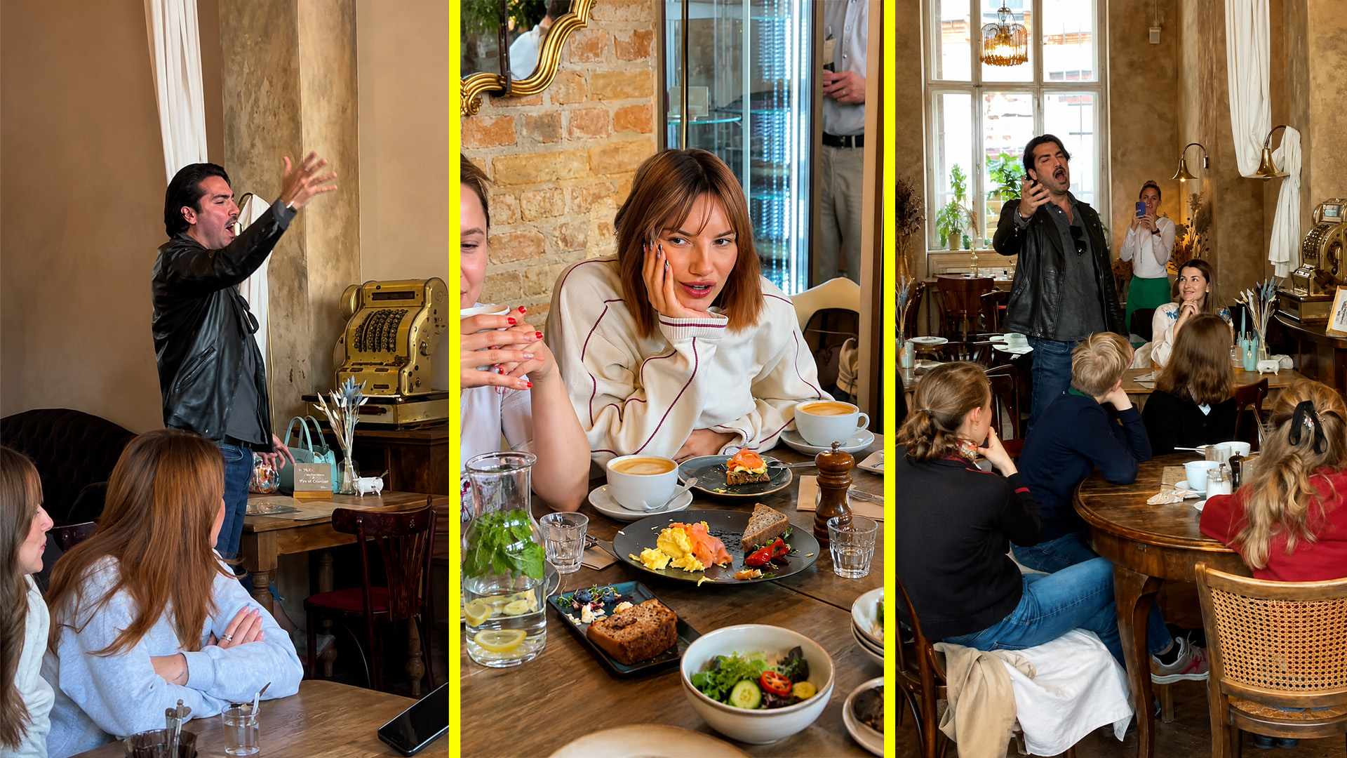 This cafe turned into a live opera performance